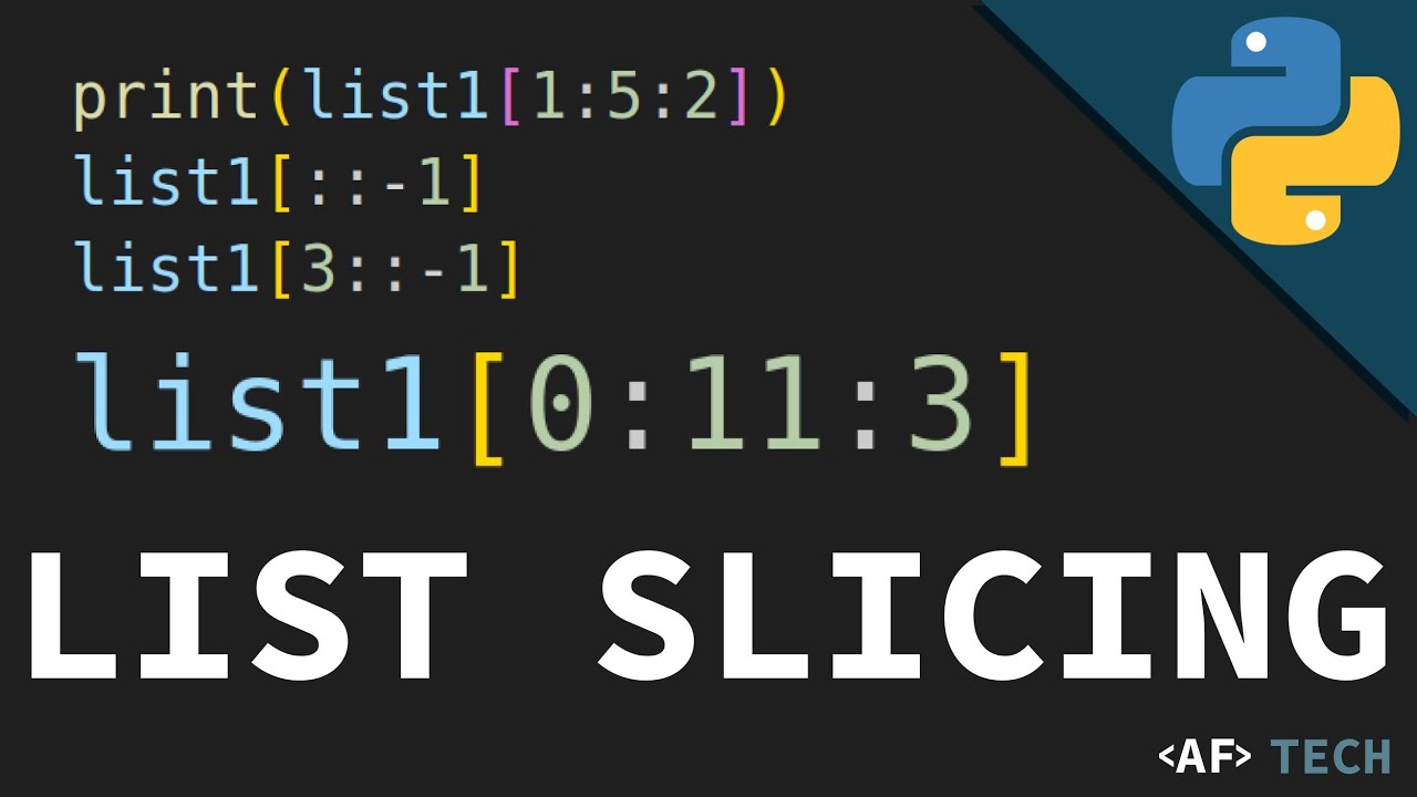 List Slicing In Python Explained Youtube
