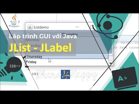 Java Gui Jlist Jlabel Youtube