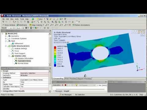 Ansys Workbench Structural Tutorial 1 Youtube