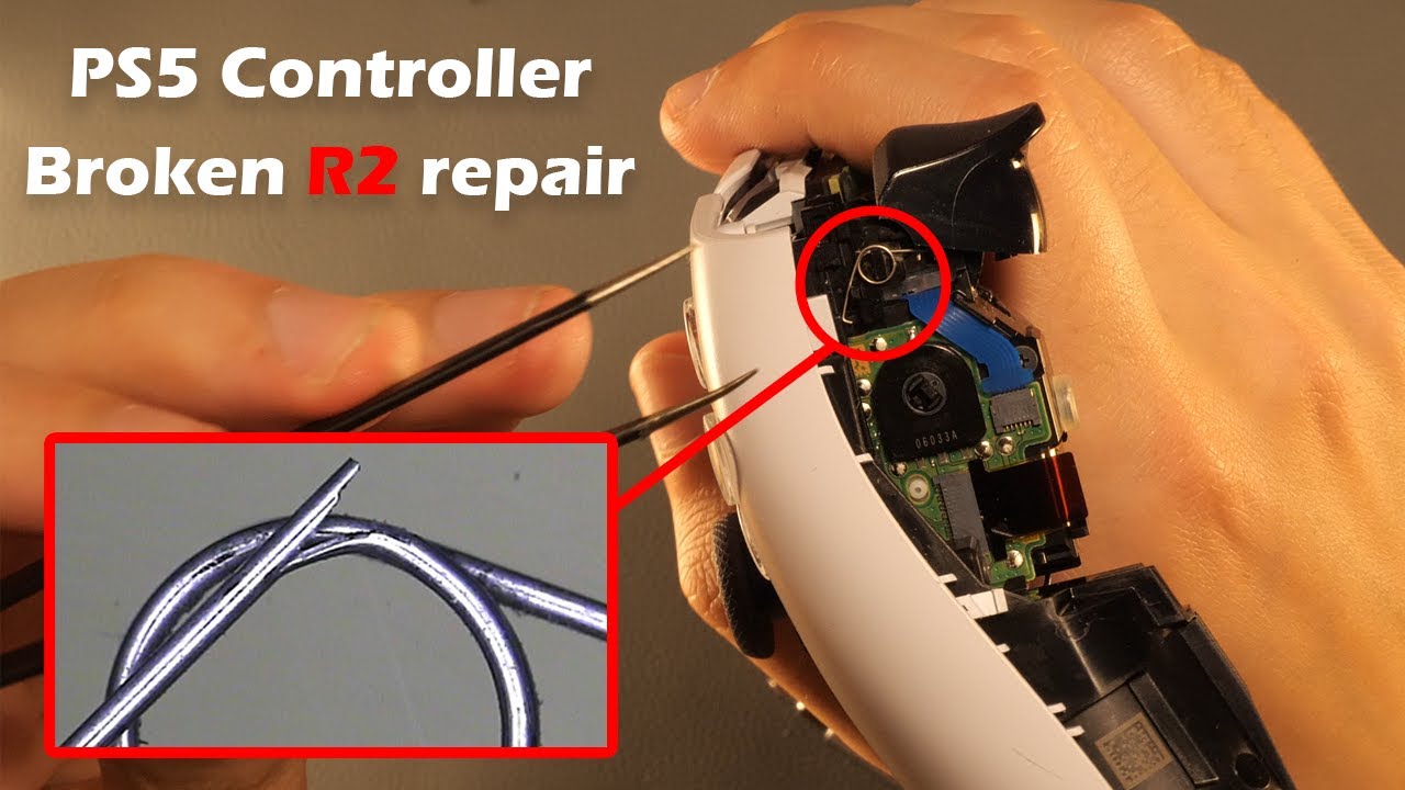 Ps5 Controller L2 R2 Trigger Repair Broken Spring Youtube