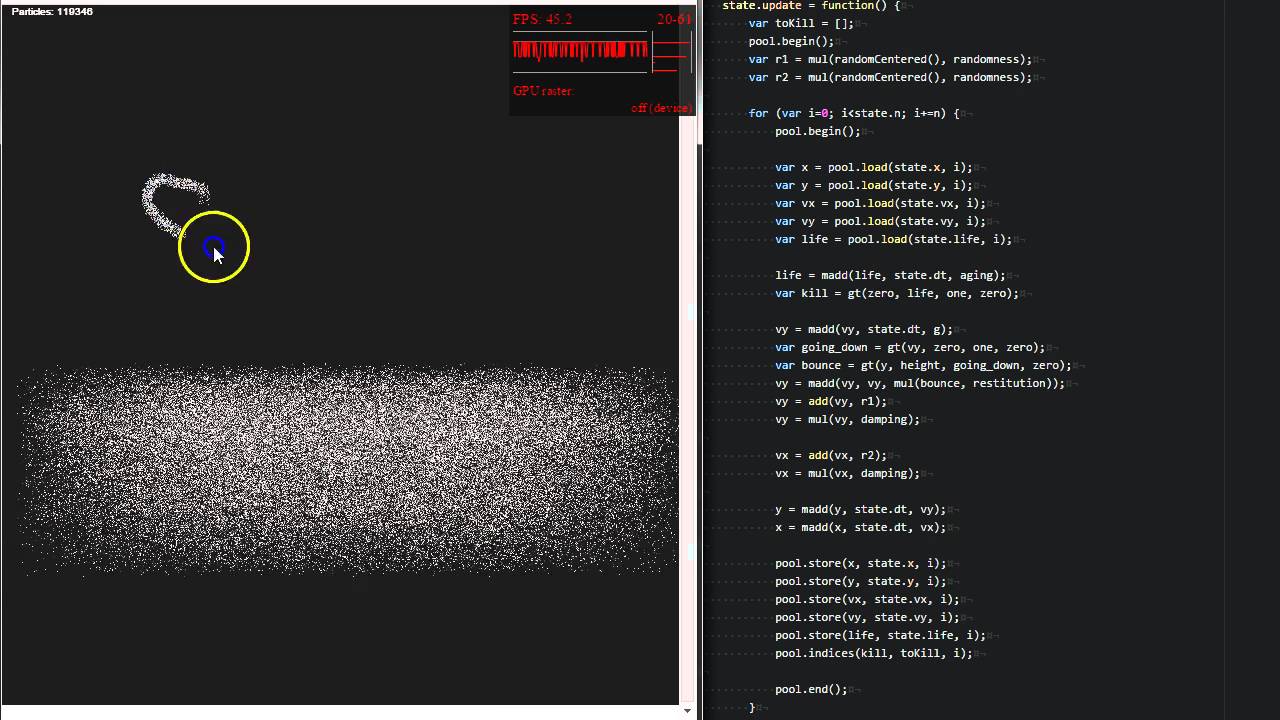 Particle Simulation In Javascript Youtube
