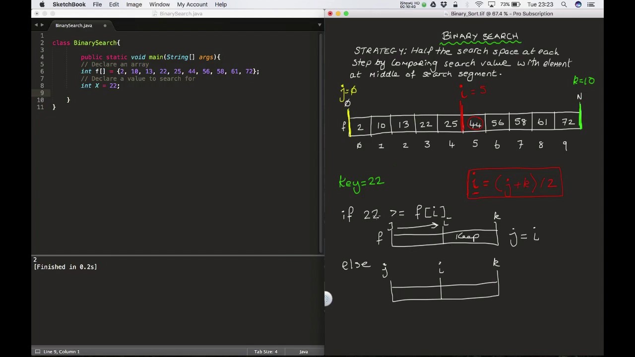Simple Binary Search In Java Youtube