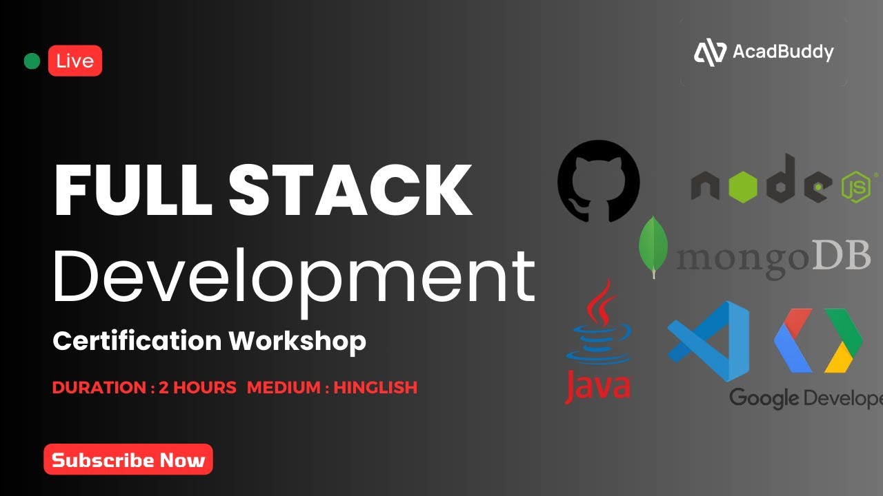 Acadbuddy S Web Development Workshop Youtube