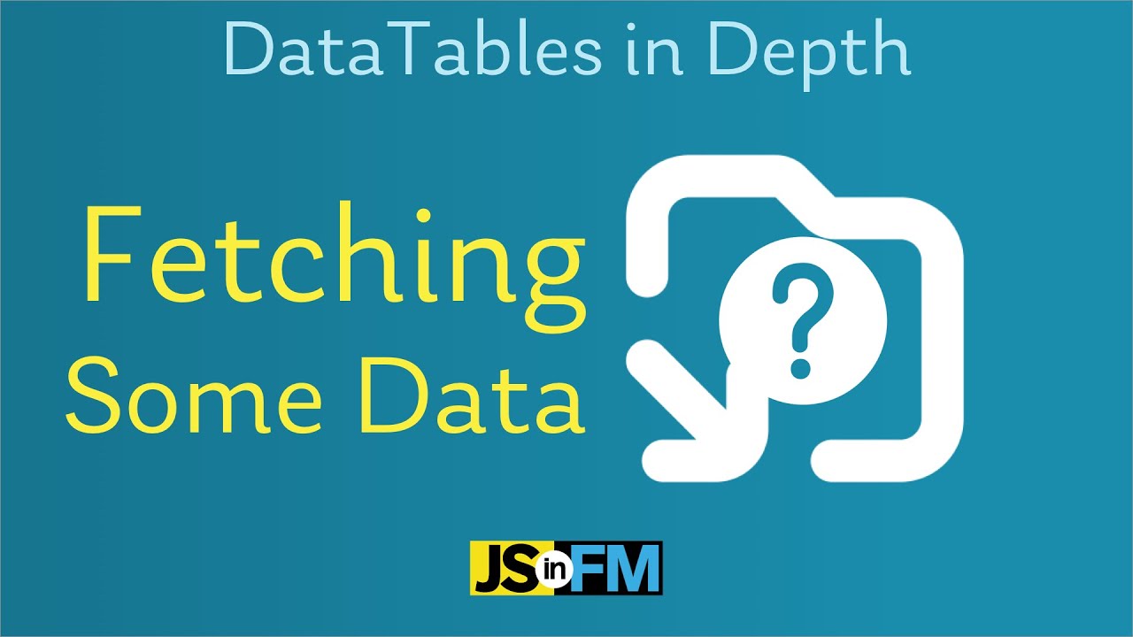 Datatables Module Fetching Some Data Youtube