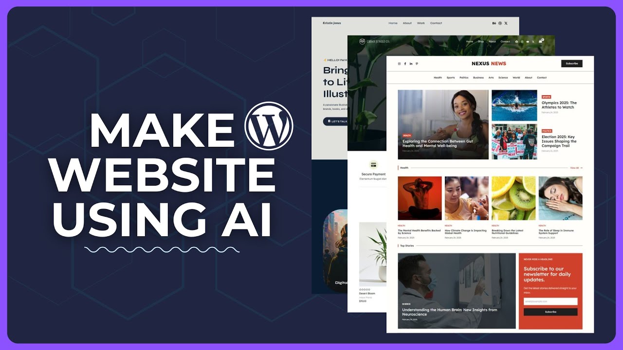 How To Build A Wordpress Website Using Ai Youtube