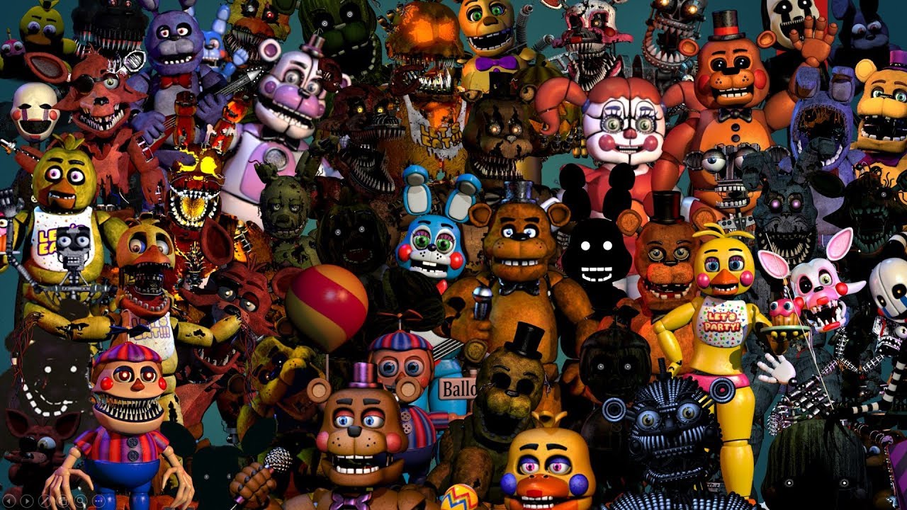 All Types Animatronics In Five Nights At Freddy S Youtube