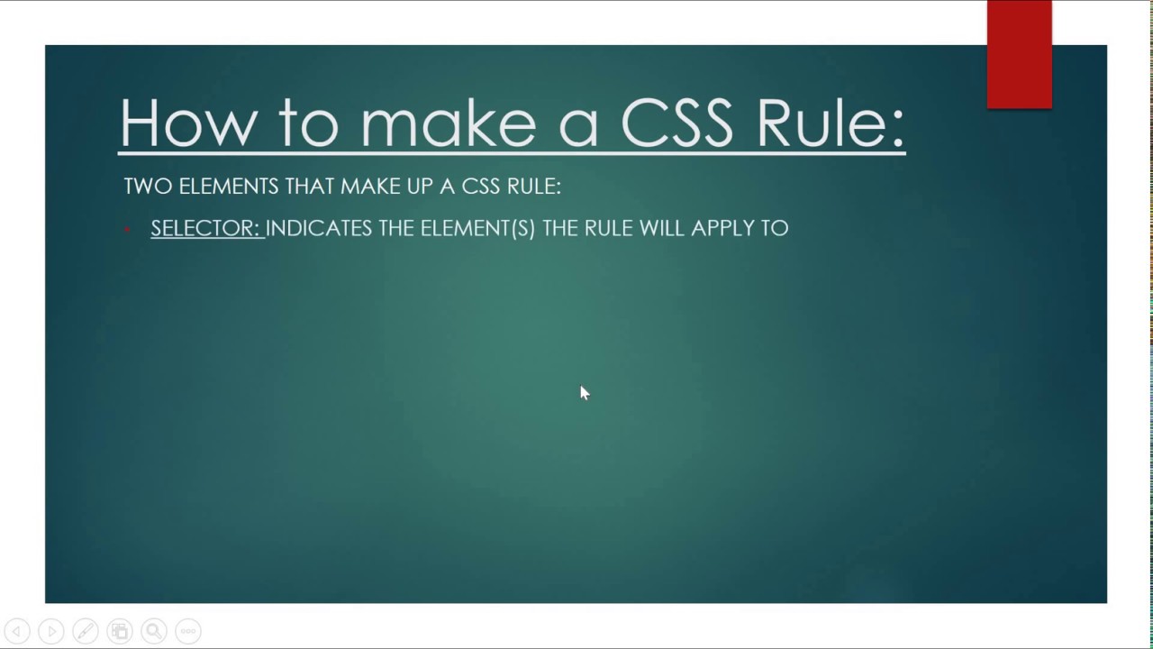 Css Lesson 1 The Basics Youtube