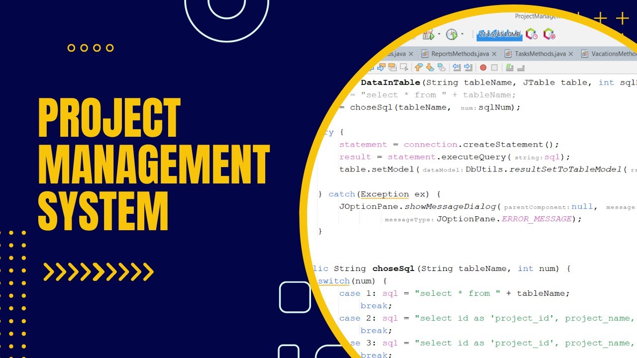 Project Management System Java Project Youtube