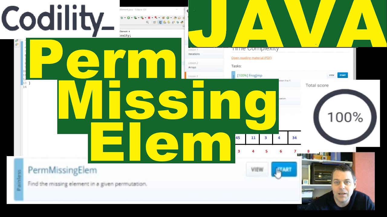 Codility Permmissingelem Java Solution Youtube