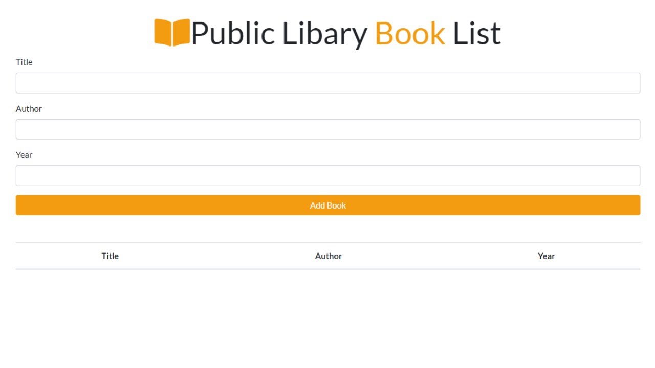 How To Make A Javascript Booklist App Projects For Beginners With