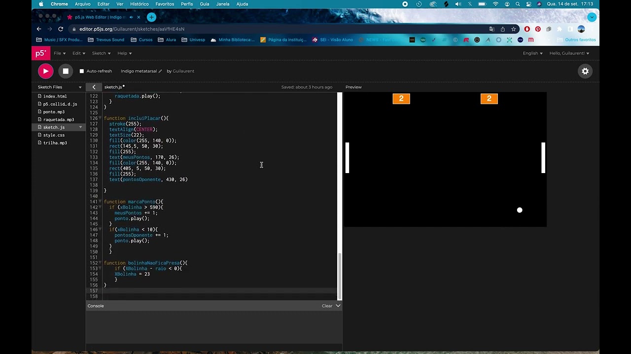 Jogo Pong Com Javascript Youtube