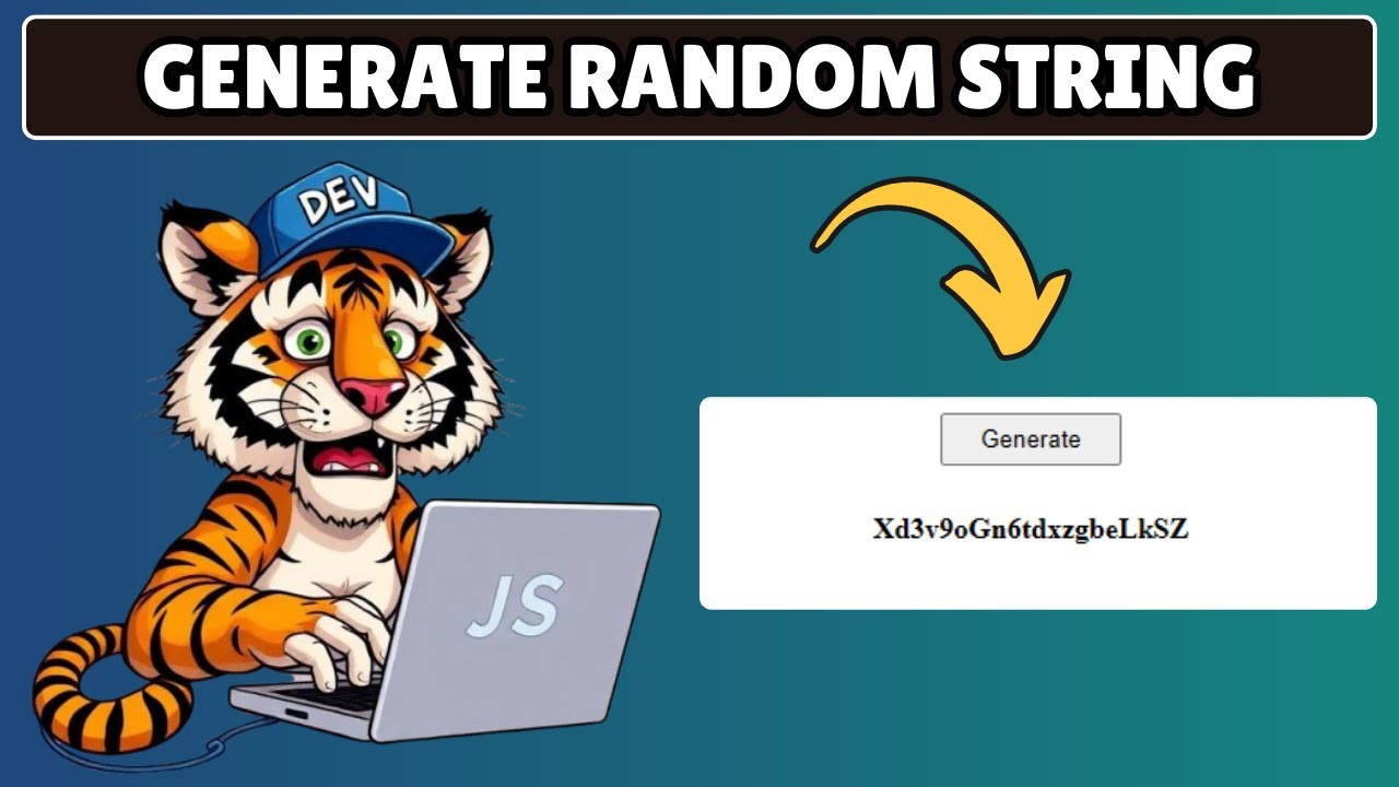 How To Generate Random String In Javascript Youtube