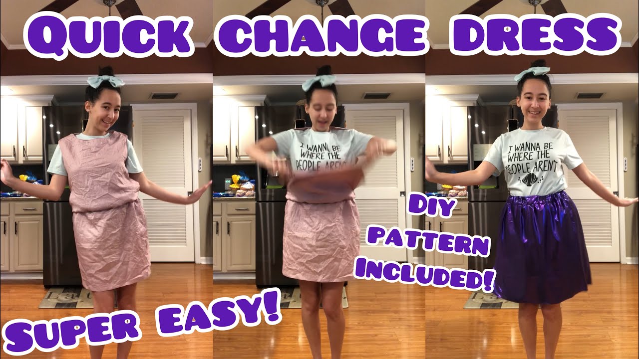 How To Make A Transformation Dress Quick Change Outfit For Cosplay