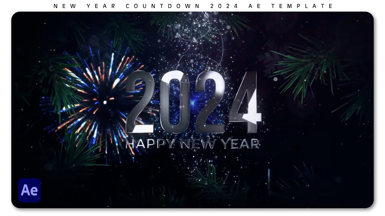 New Year Countdown 2024 After Effects Template Free Download