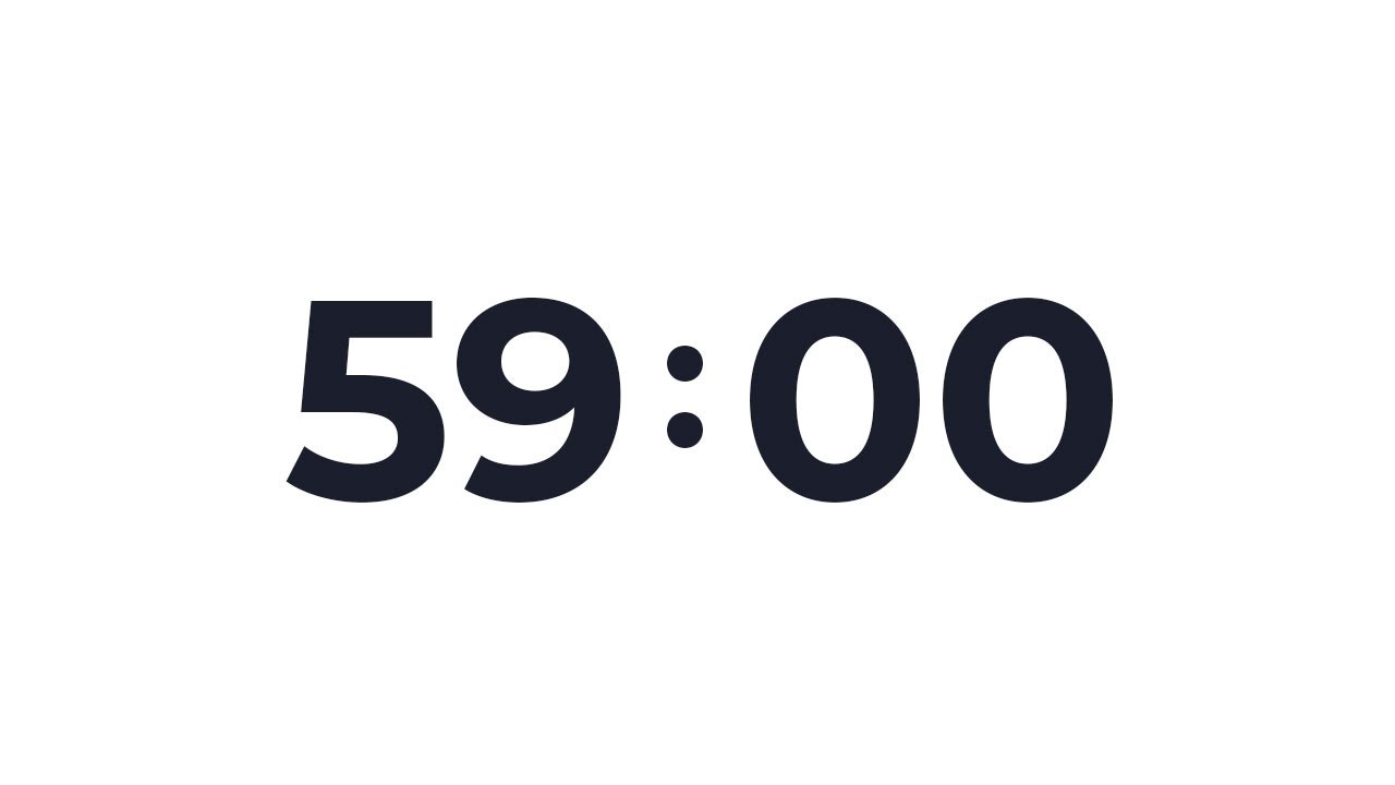 59 Minute Timer Youtube