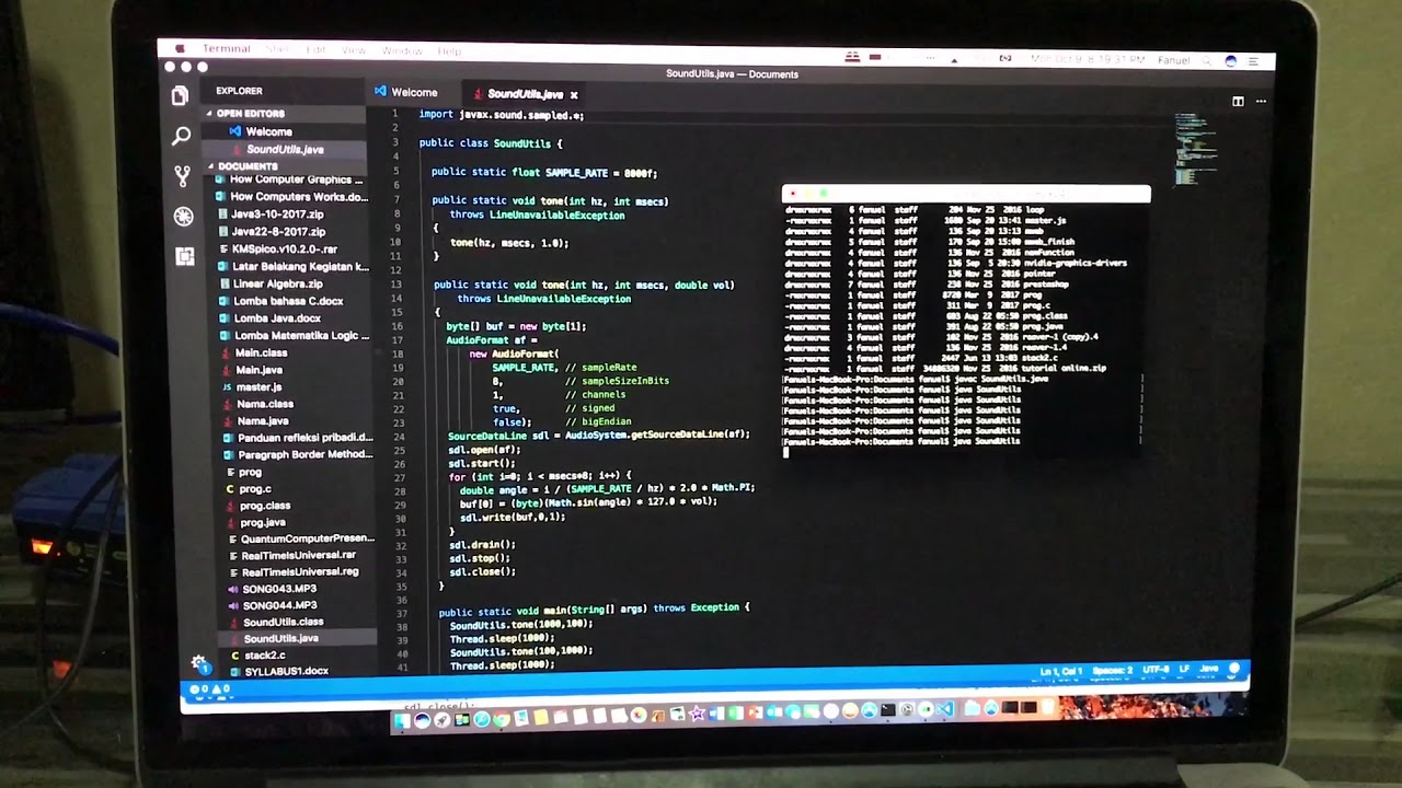 Java Sound Beep Program Youtube