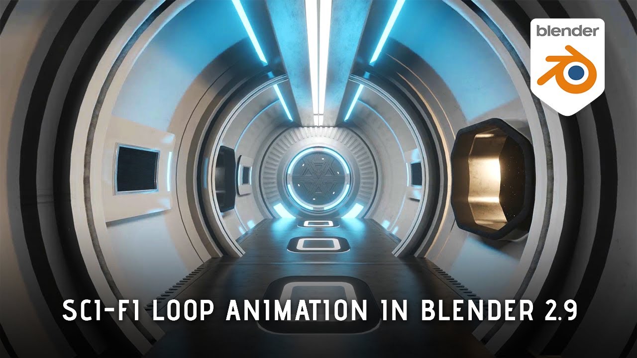 Sci Fi Loop Animation In Blender 2 9 Eevee Youtube
