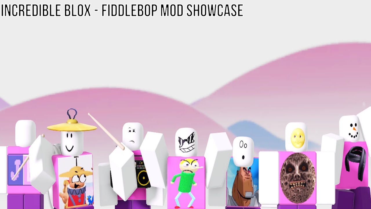 Roblox Incredible Blox Fiddlebop Mod Showcase Youtube