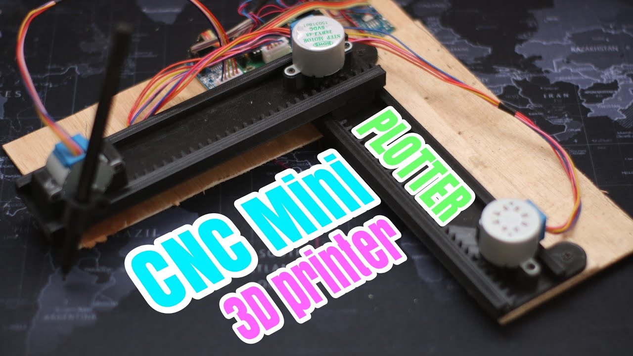 Mini Cnc Plotter Dengan 3d Printer Youtube