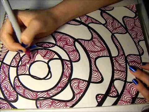 Time Lapse Drawing Lines And Dots Youtube