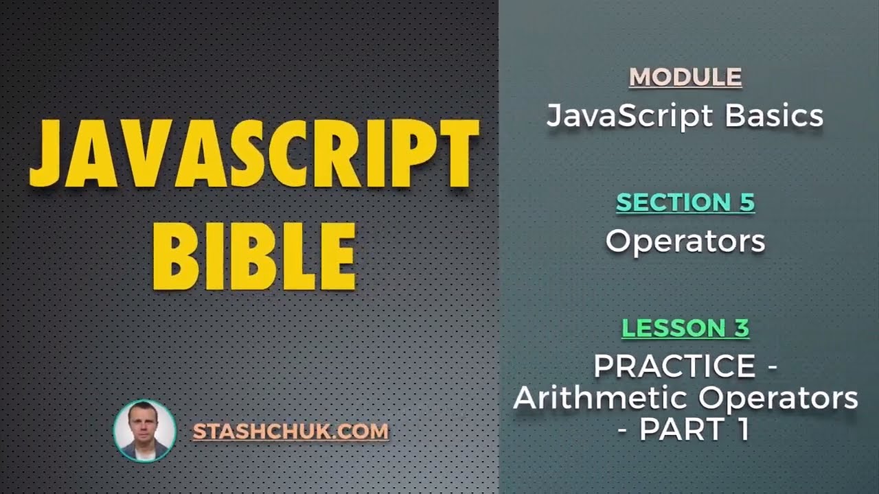 03 Practice Arithmetic Operators Part 1 Javascript Basics
