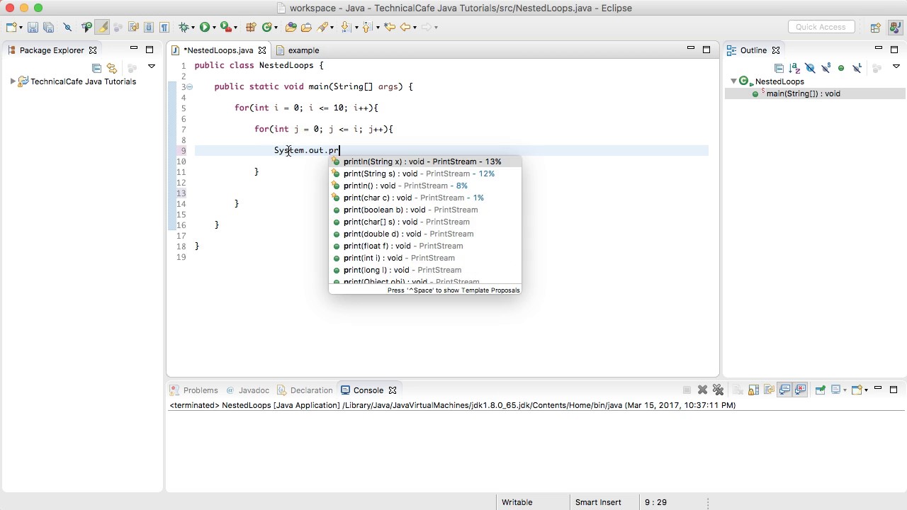 Java Tutorial 20 Nested Loops Youtube
