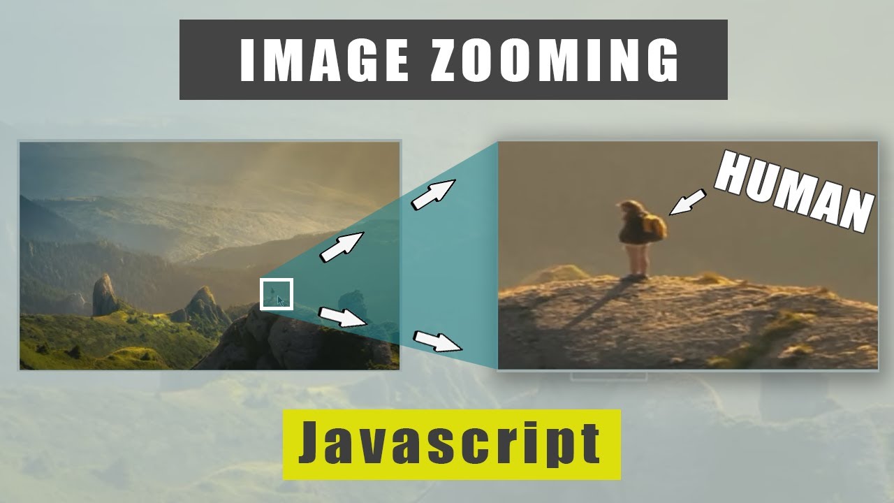 How To Zoom In Image Using Html Css And Javascript Youtube