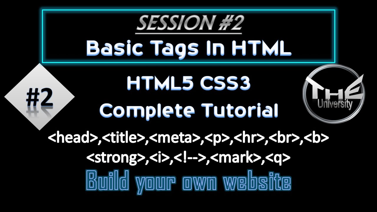 Session 2 Html5 Css3 Tutorial For Beginners Howtomakewebsite