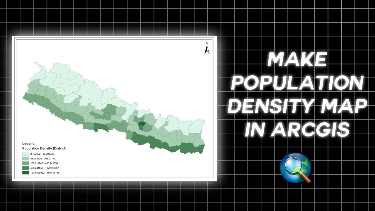 How To Make A Population Density Map Gis Tutorial For Beginners Youtube