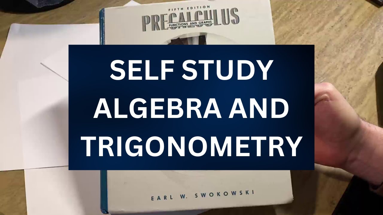 Math Book For Self Studying Algebra And Trigonometry Youtube