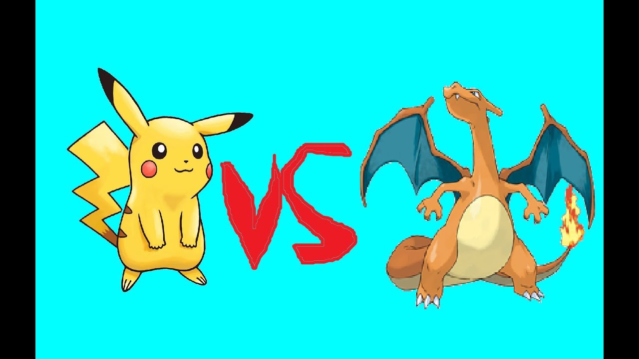 Pokemon Charizard Vs Pikachu