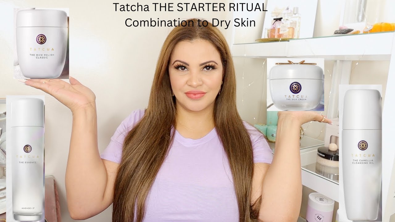 Trying On The Tatcha Starter Ritual Skincare Set Youtube