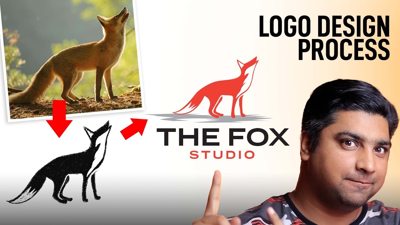 Fox Logo Design Process Logo Design Tutorial In Illustrator Youtube