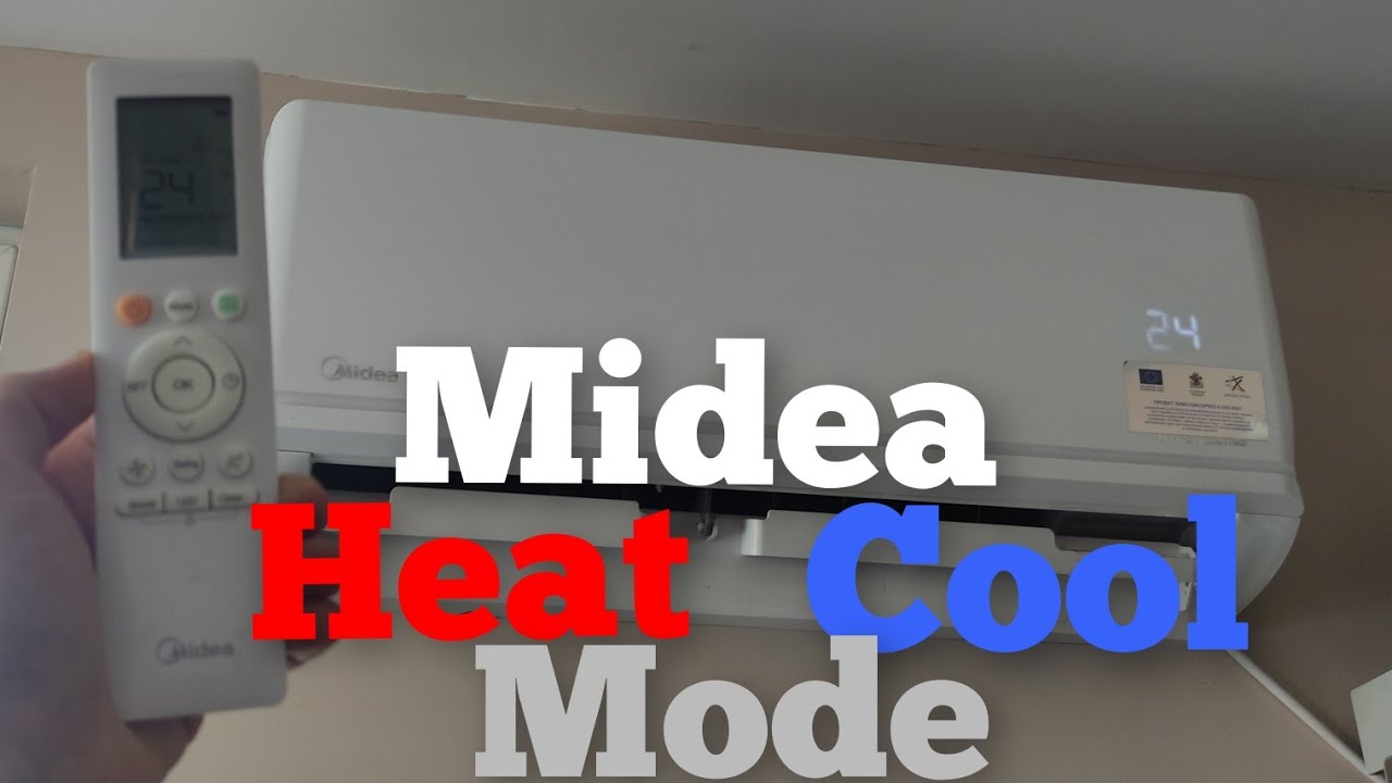 Midea Air Conditioning How To Change Heat And Cool Mode Youtube
