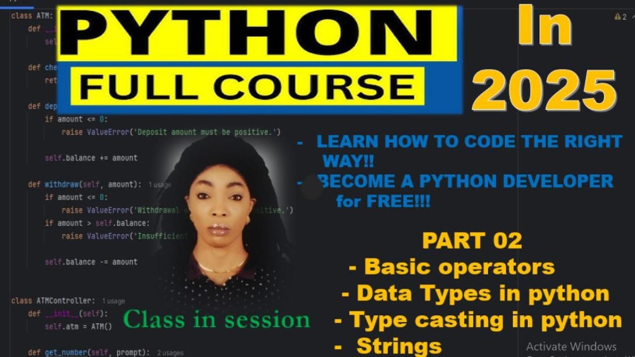 Python Full Course For Beginners Python Programming 2025 Part 02