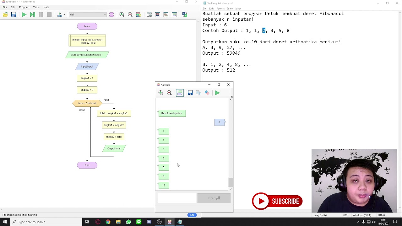 Tutorial Coding Cara Menggunakan Looping For Dalam Flowgorithm Part