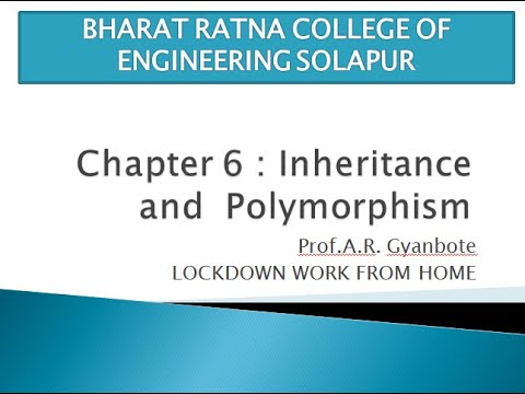 Lecture 3 Chapter 6 Inheritance Polymorphism In Java Youtube