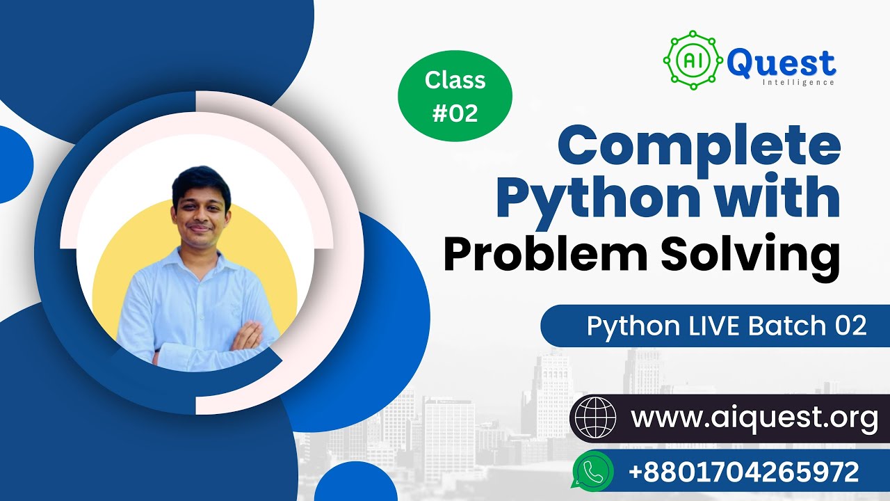 Learn Python Complete Python Programming With Problem Solving Class