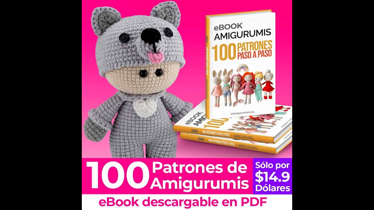 Ebook Con 100 Patrones De Amigurumis En Formato Digital Pdf Descargable