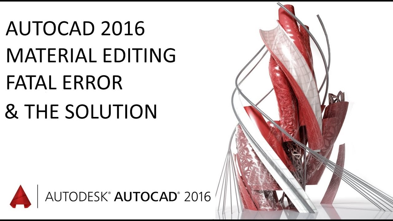 Autocad Fatal Error Recover Youtube