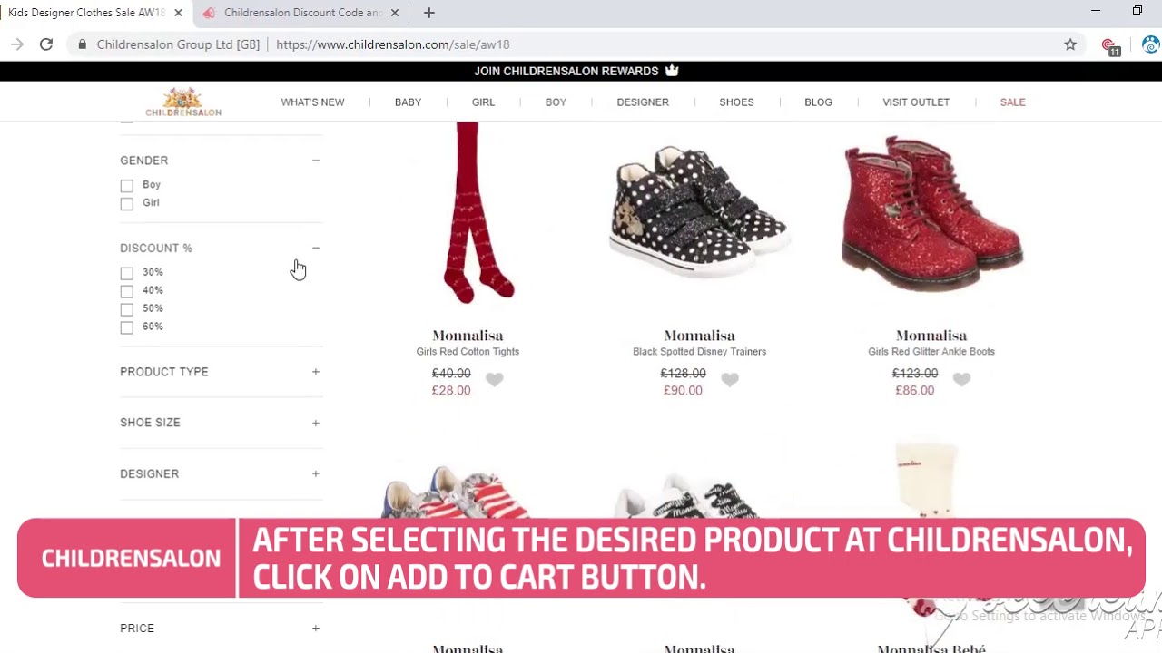 How To Use Childrensalon Discount Code Youtube