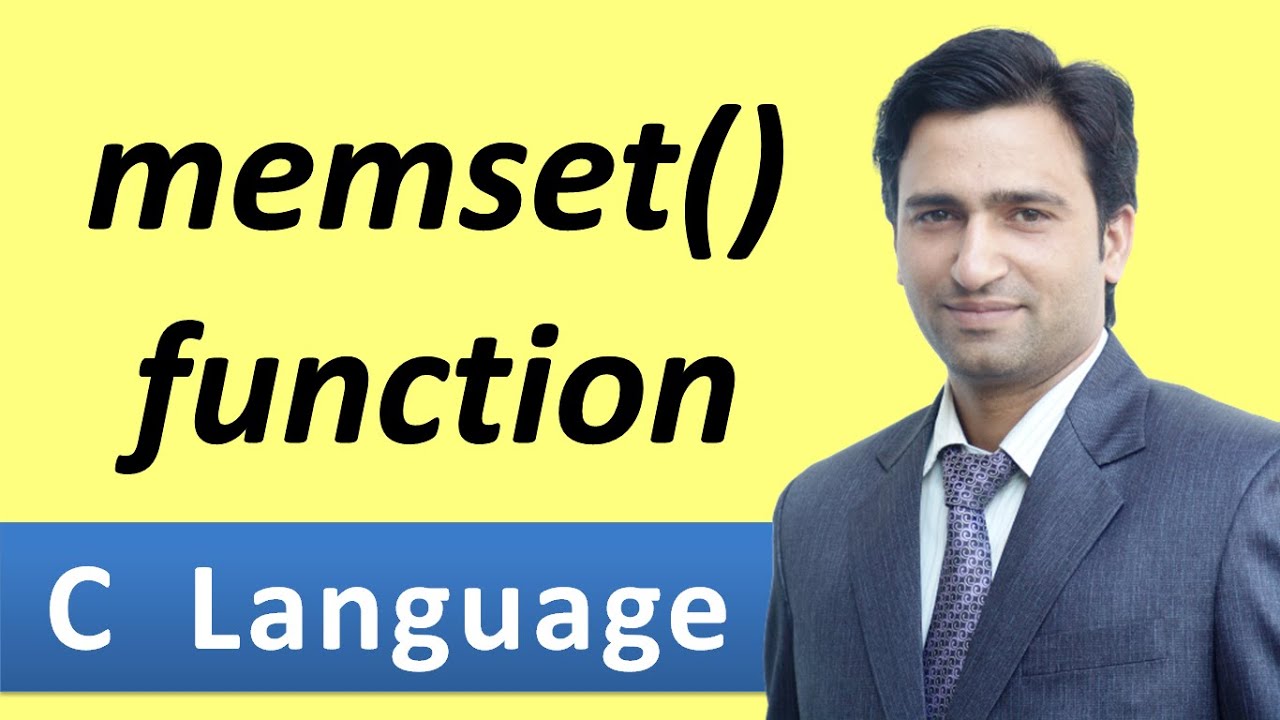 Memset In C Language C Programming Kumar Tutorials Youtube