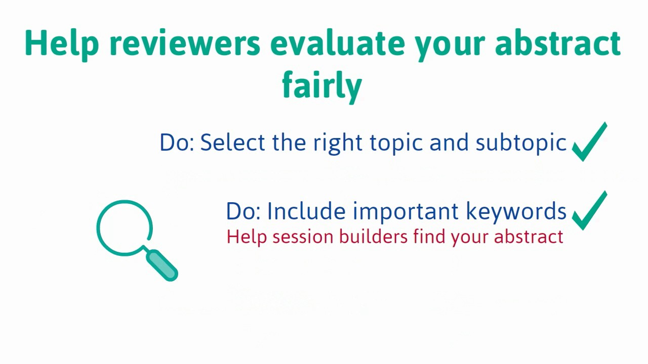 Abstract Submission Tips Youtube