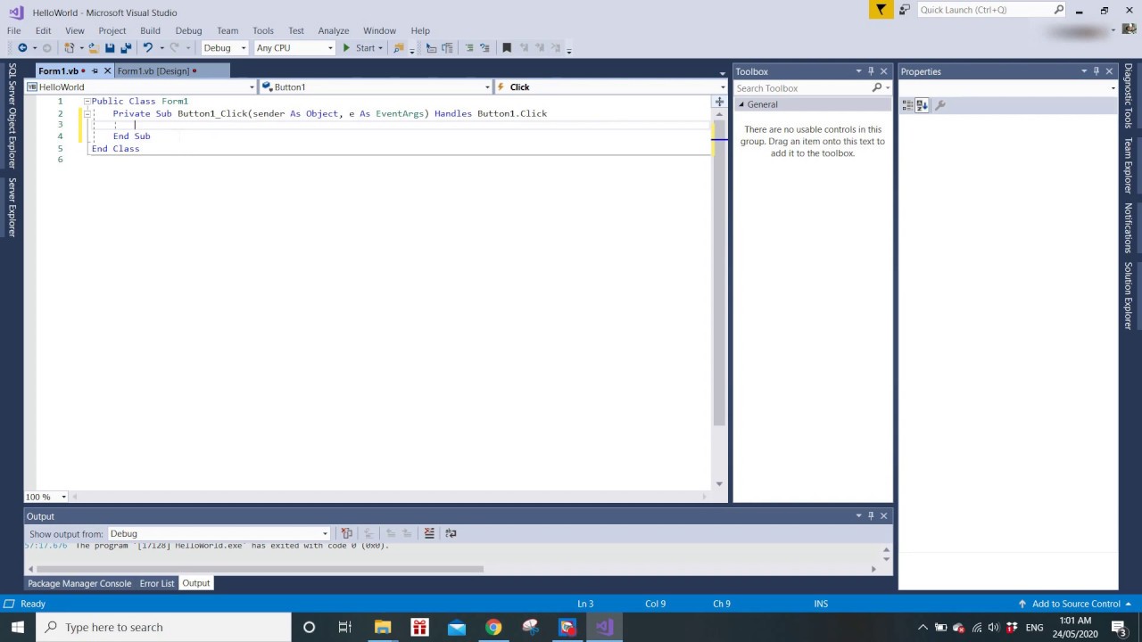 Visual Basic Message Box Display Youtube