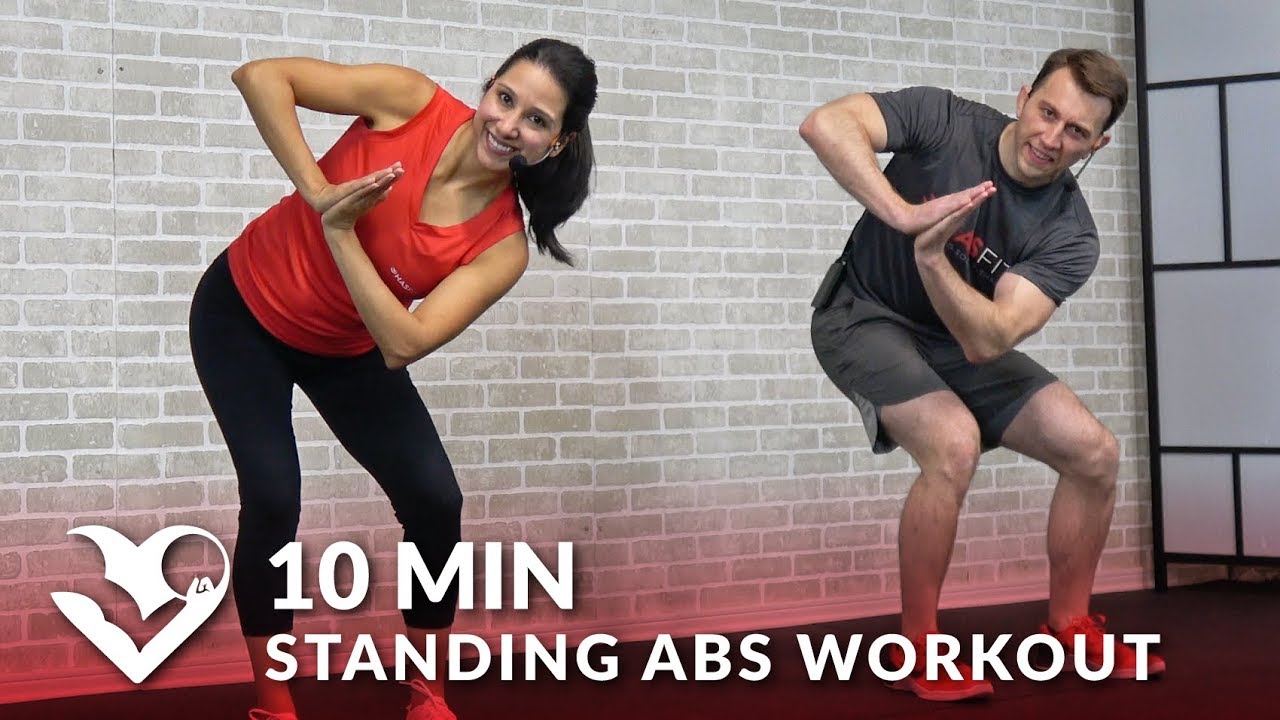 10 Minute Standing Abs Workout Low Impact Standing Cardio Workout