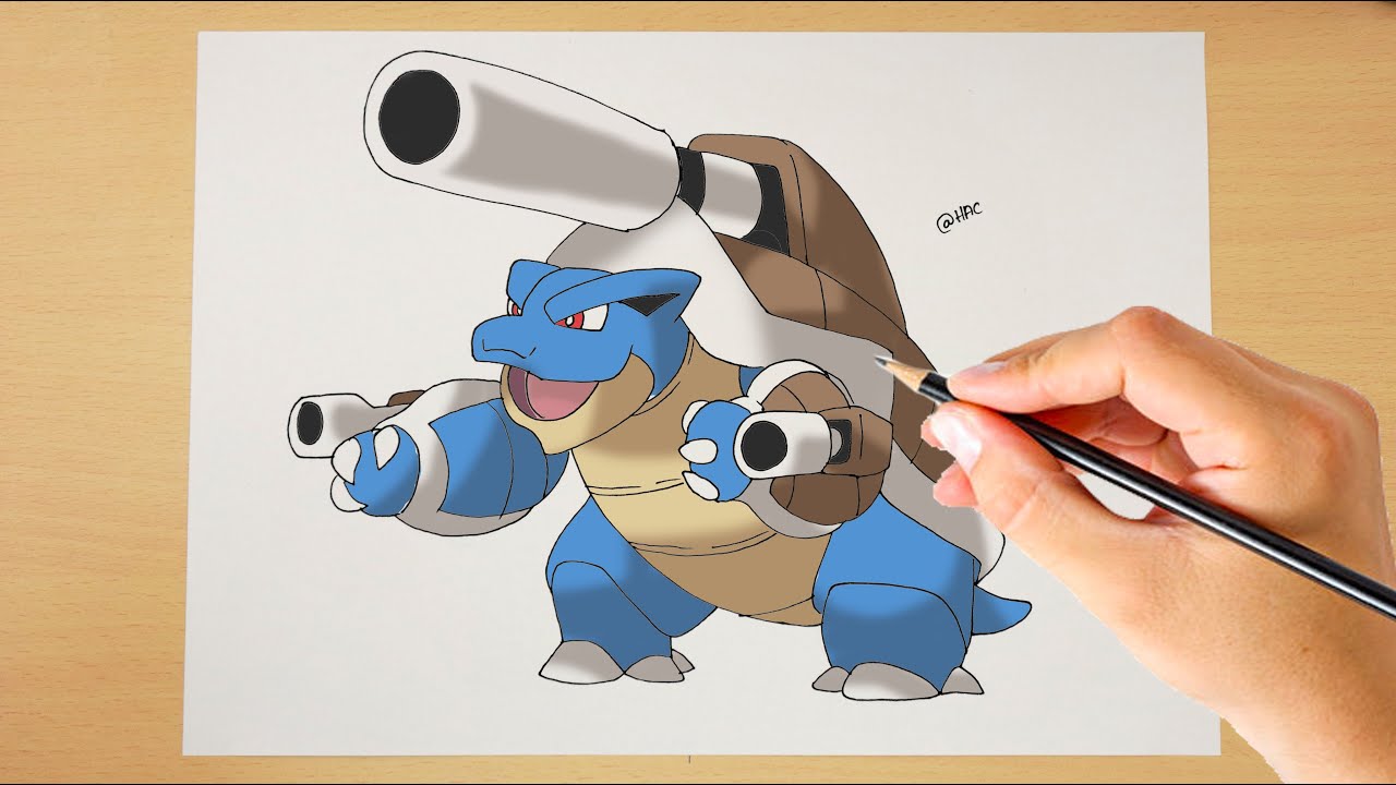 Hoe Mega Blastoise Te Tekenen Pokémon