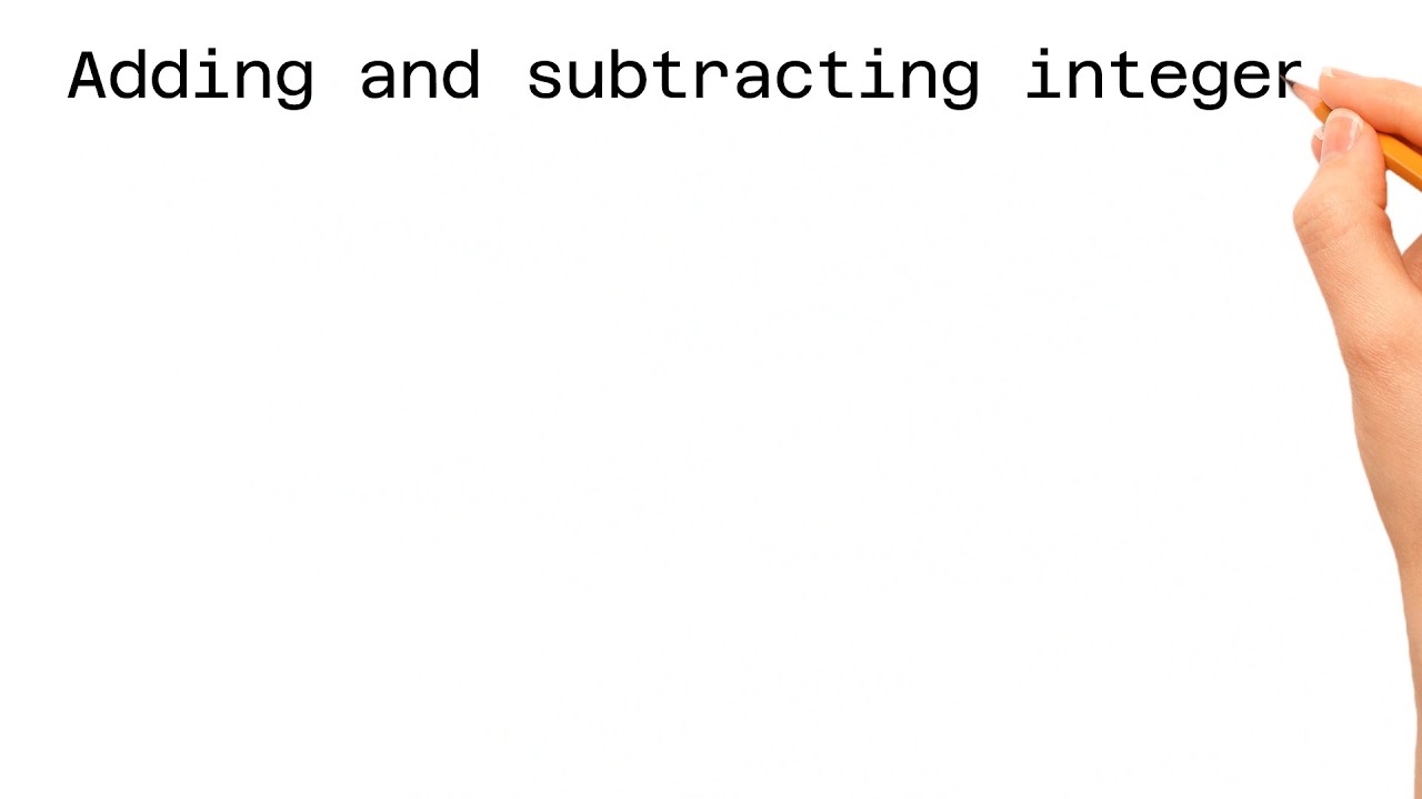 Adding And Subtracting Integers Youtube