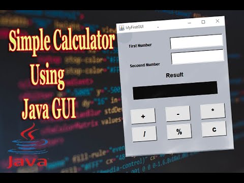 A Simple Calculator Using Java Gui Awt Api Youtube