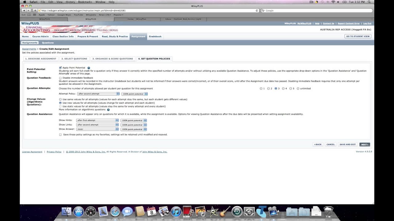 Wileyplus Instructor Help Create A New Assignment Youtube