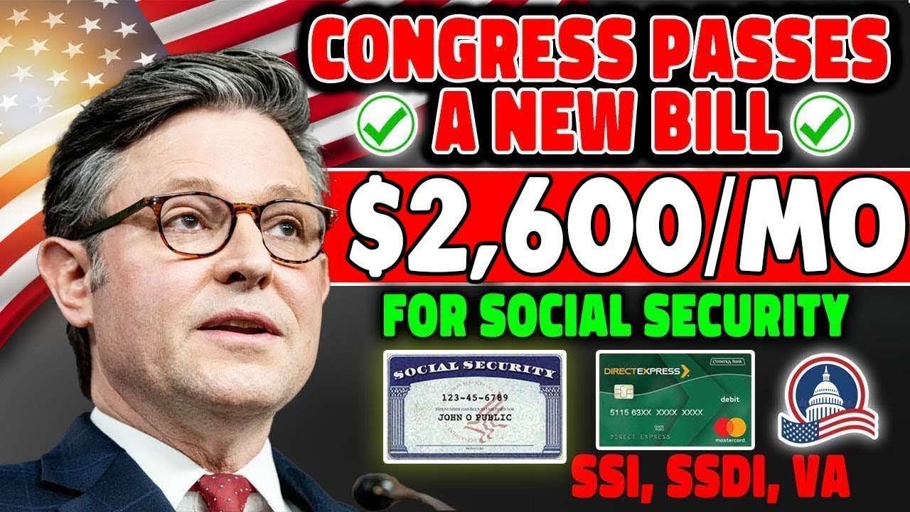 Congress Passed A New Bill 2600 Mo Increase Done For Seniors On
